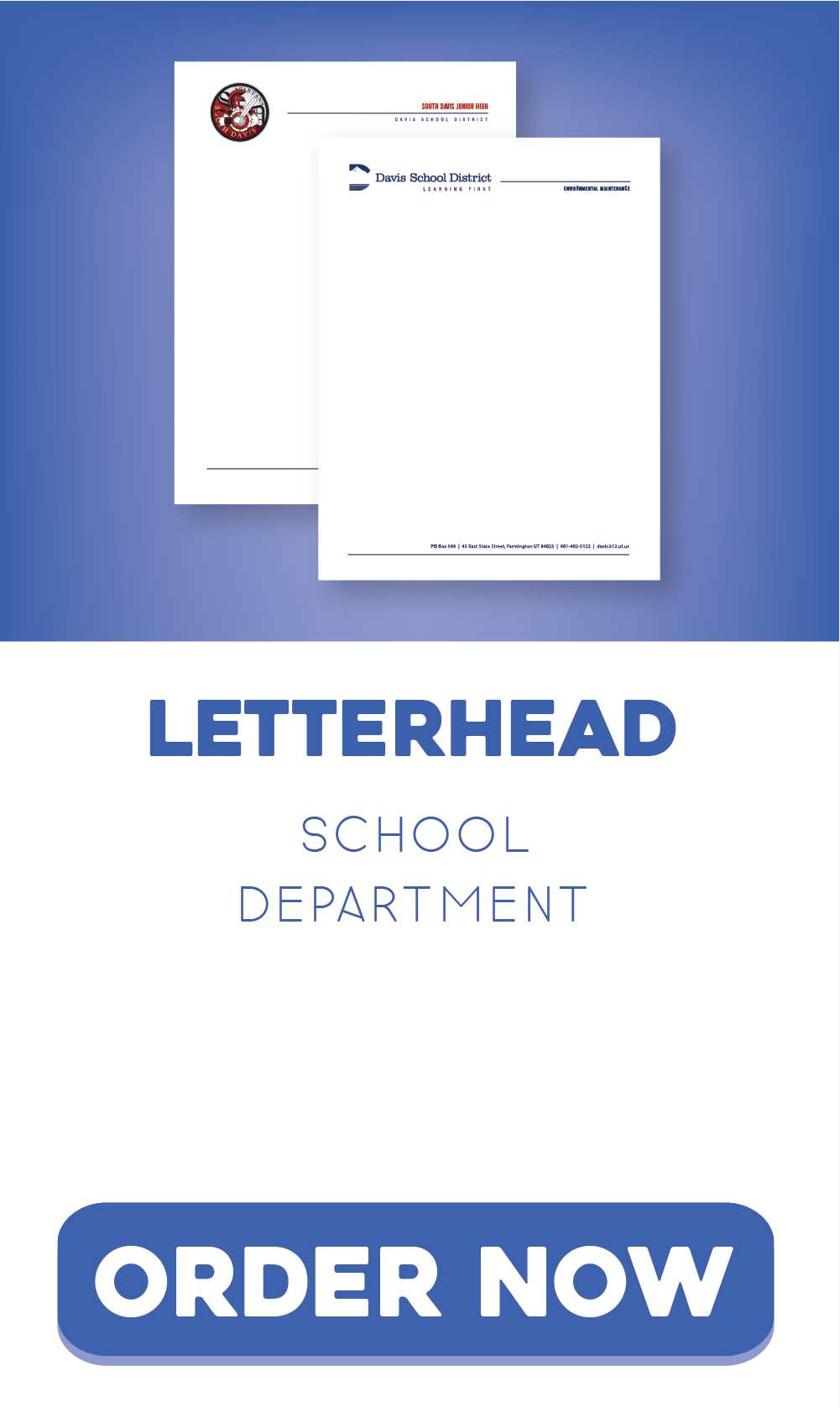 Print & Graphic Services - Davis School District Start Page